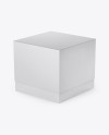 Square Textured Box Mockup - Half Side View - Free Download Images High ...