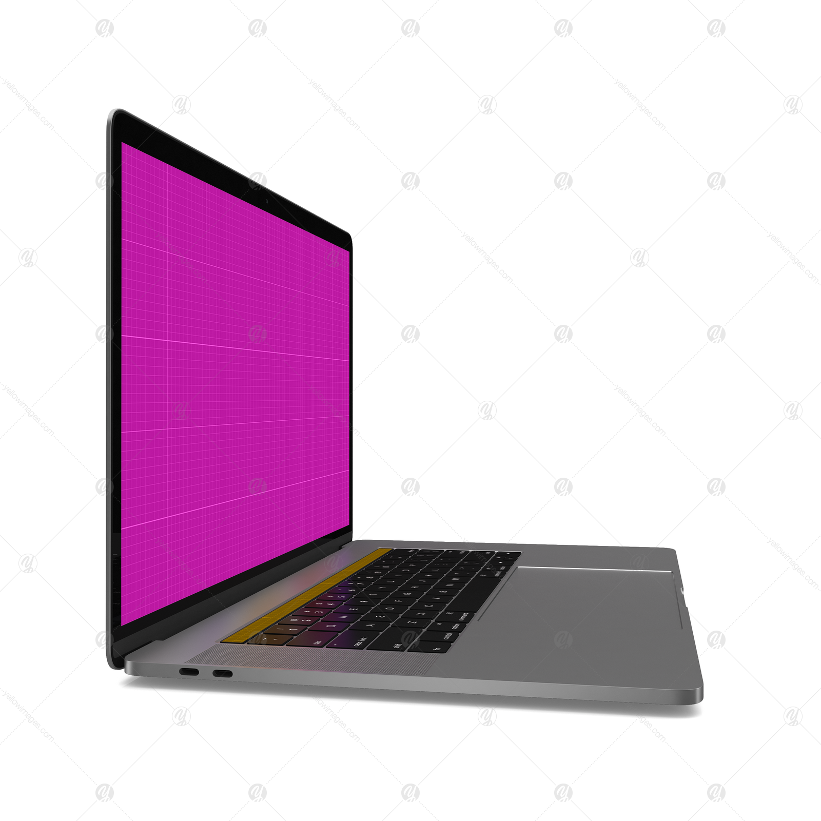 Macbook Pro kit on Yellow Images Creative Store