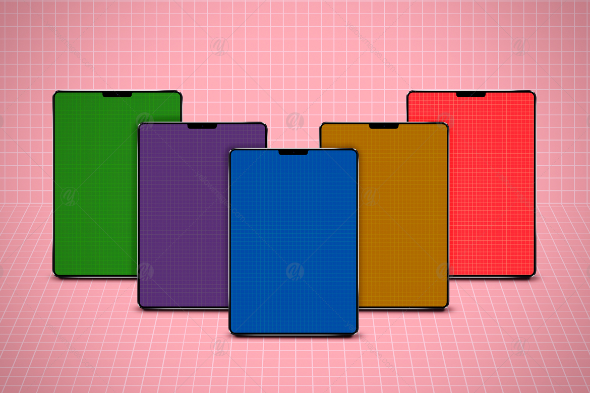 Pad X Mockup on Yellow Images Creative Store