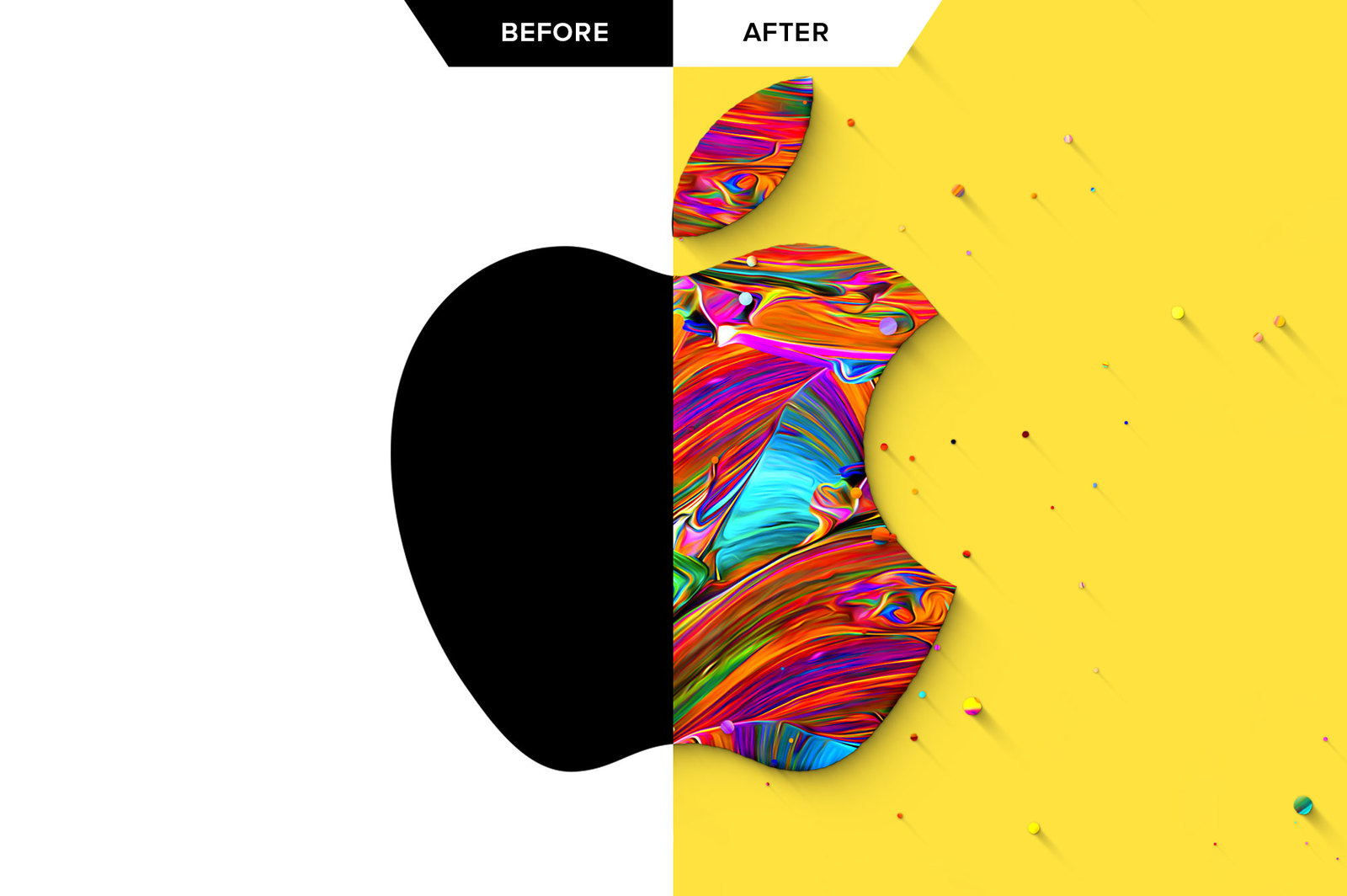 Abstracter: Smart PSD + Layer Styles on Yellow Images Creative Store