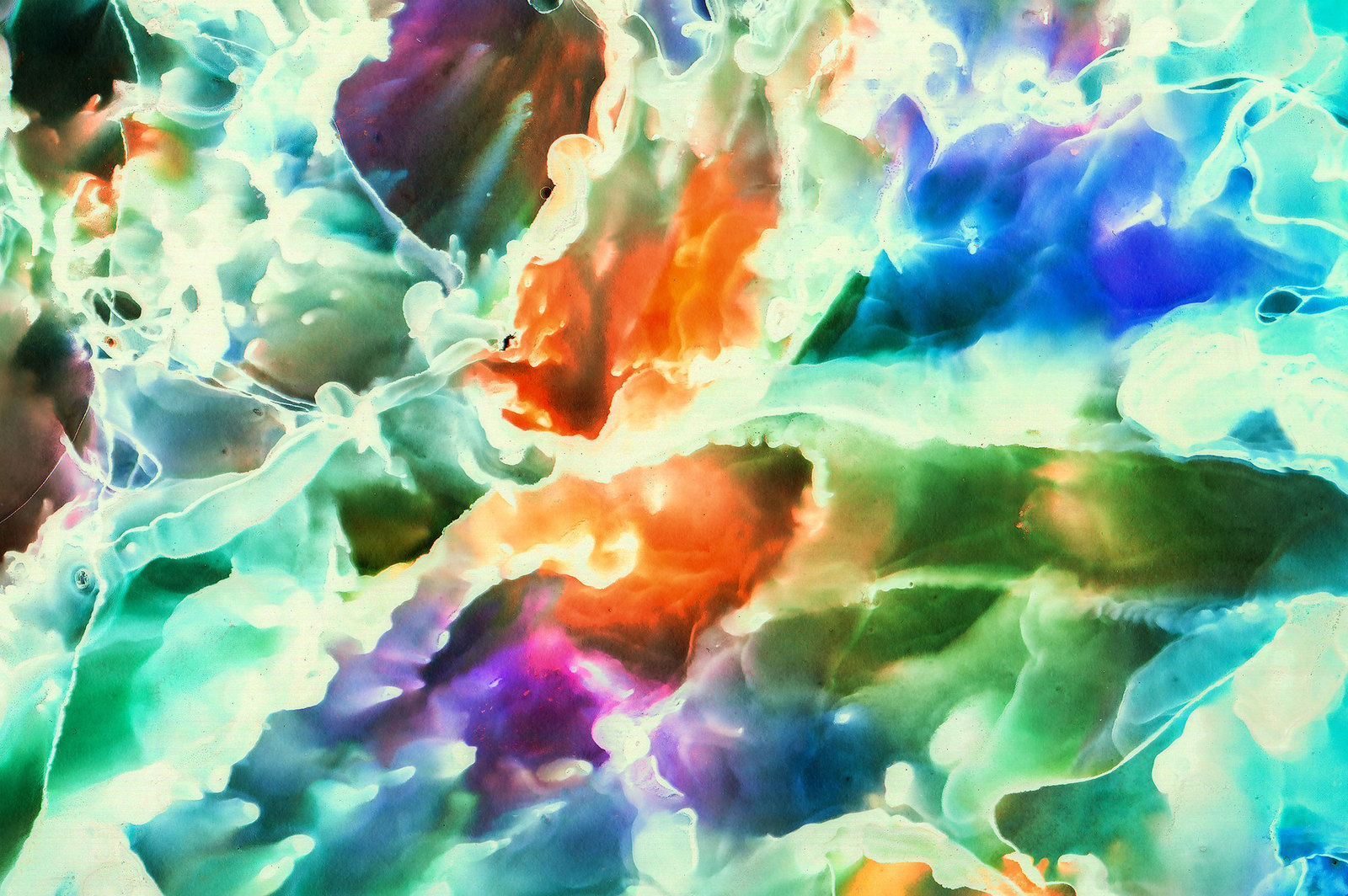 Inked: Abstract Ink Textures on Yellow Images Creative Store