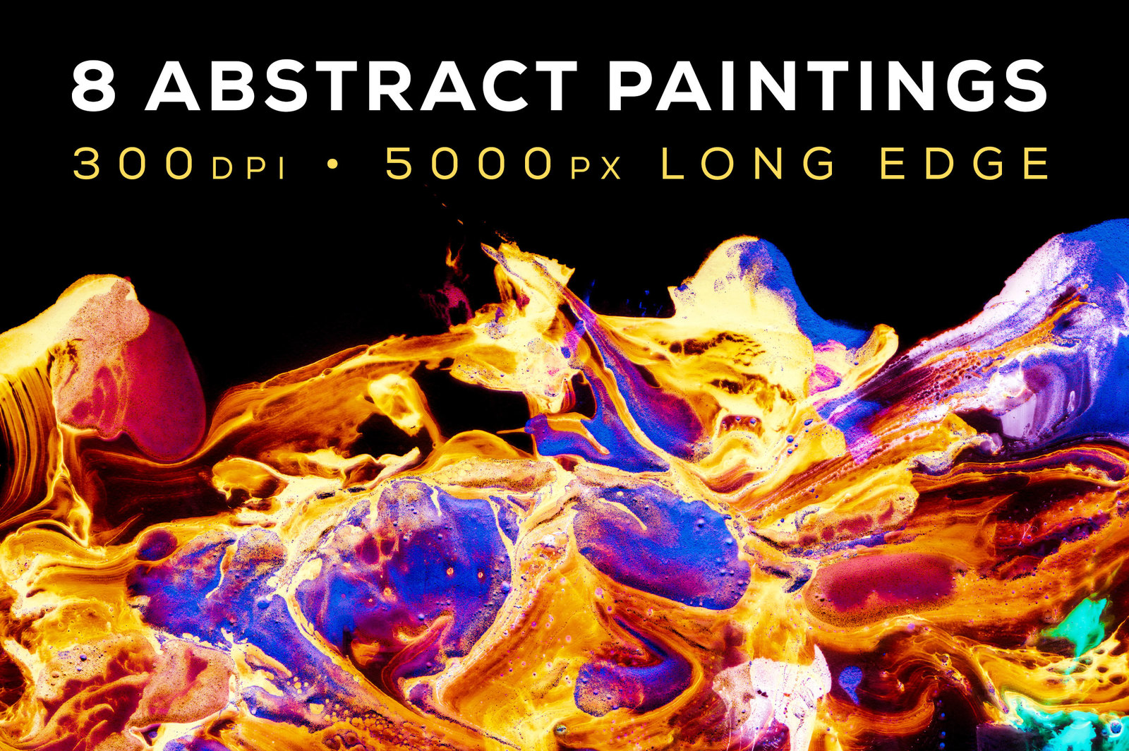 Abstract Paint, Vol. 1 on Yellow Images Creative Store