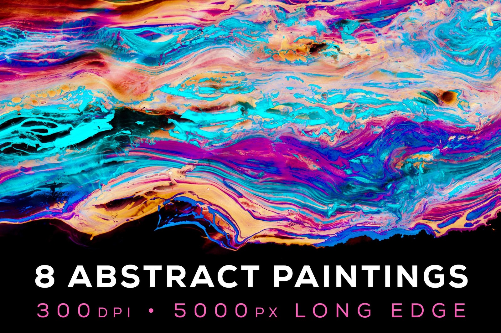Abstract Paint, Vol. 3 on Yellow Images Creative Store