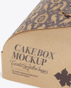 Carton Cake Box - Halfside View (High-Angle Shot) - Free Download ...