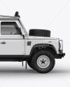 Land Rover Defender - Side View in Vehicle Mockups on Yellow Images ...