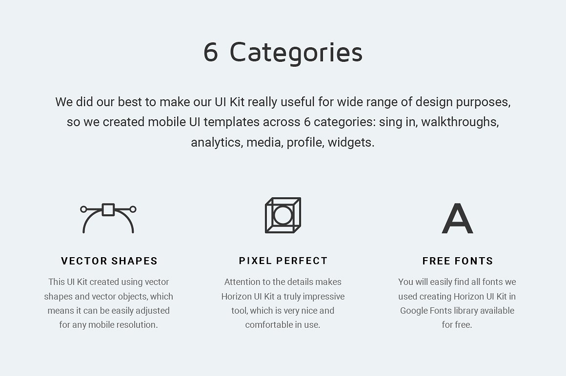 Horizon Mobile UI on Yellow Images Creative Store