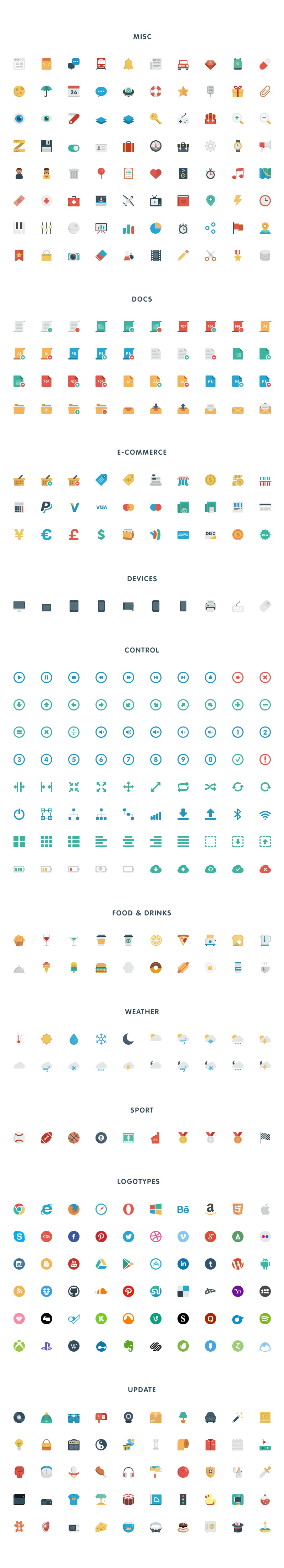 Smallicons on Yellow Images Creative Store