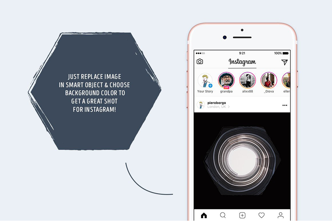 Instagram Masks Collection on Yellow Images Creative Store