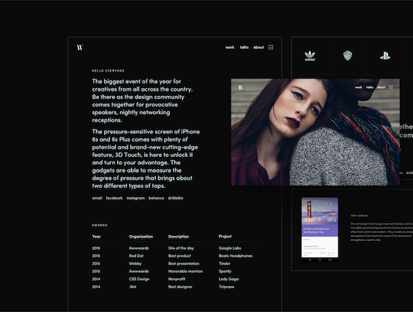 Mirror — Portfolio/Agency Template on Yellow Images Creative Store