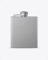 Square Metal Flask Mockup - Free Download Images High Quality PNG, JPG