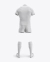 Men’s Full Rugby Kit HQ Mockup - Back View - Free Download Images High ...